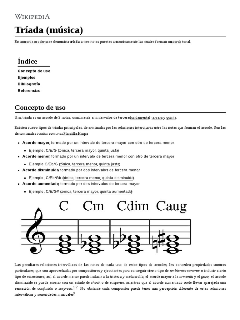 Tríada (Música) | PDF | Acorde (Música) | Composiciones Musicales