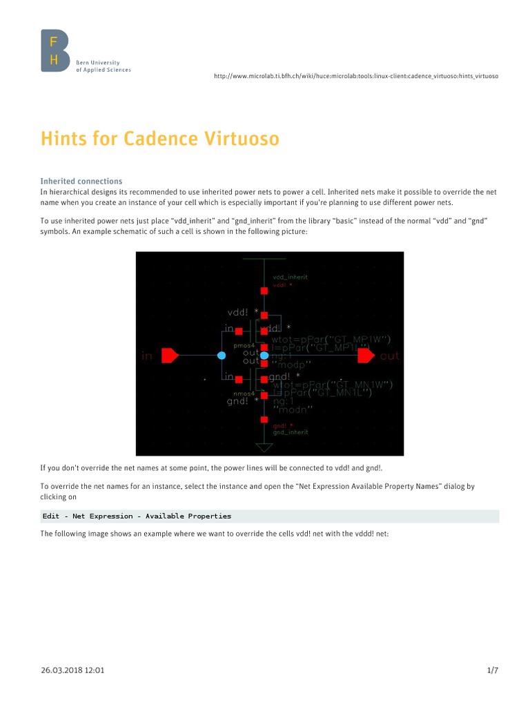 Hints For Cadence Virtuoso | PDF | Page Layout | Library (Computing)
