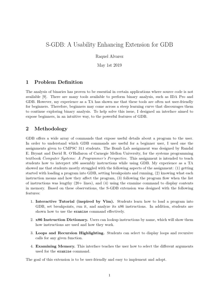 SGDB Report | PDF | Control Flow | Computer Program