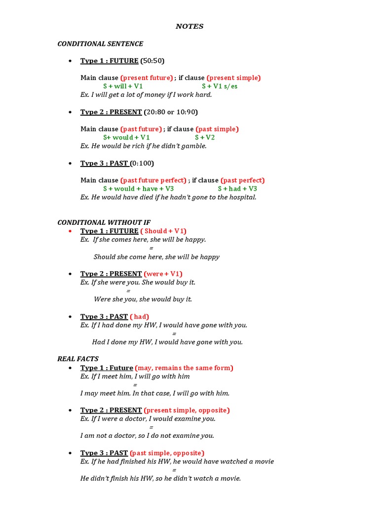 English: Conditionals | PDF