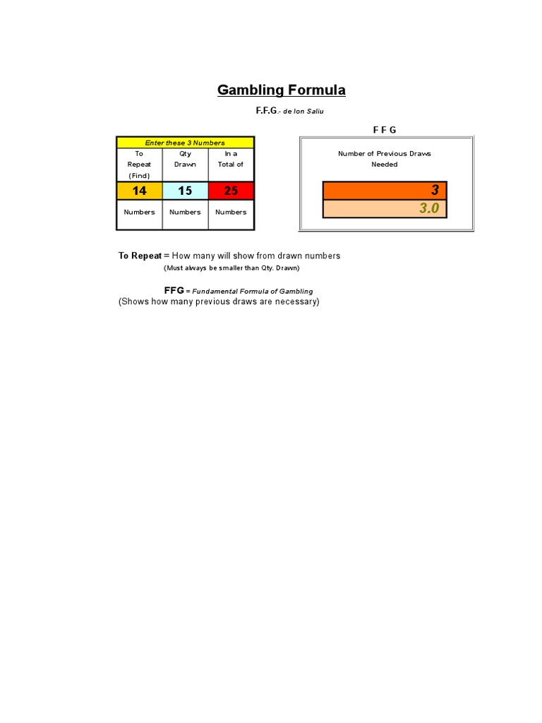 Gambling Formula Ion Saliu | PDF | Teaching Mathematics | Epistemology ...