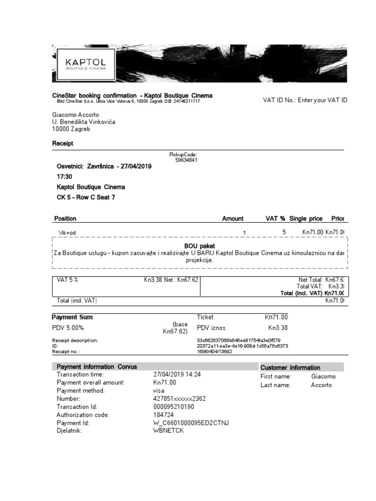 Receipt 20190427142416221 | PDF | Receipt | Document