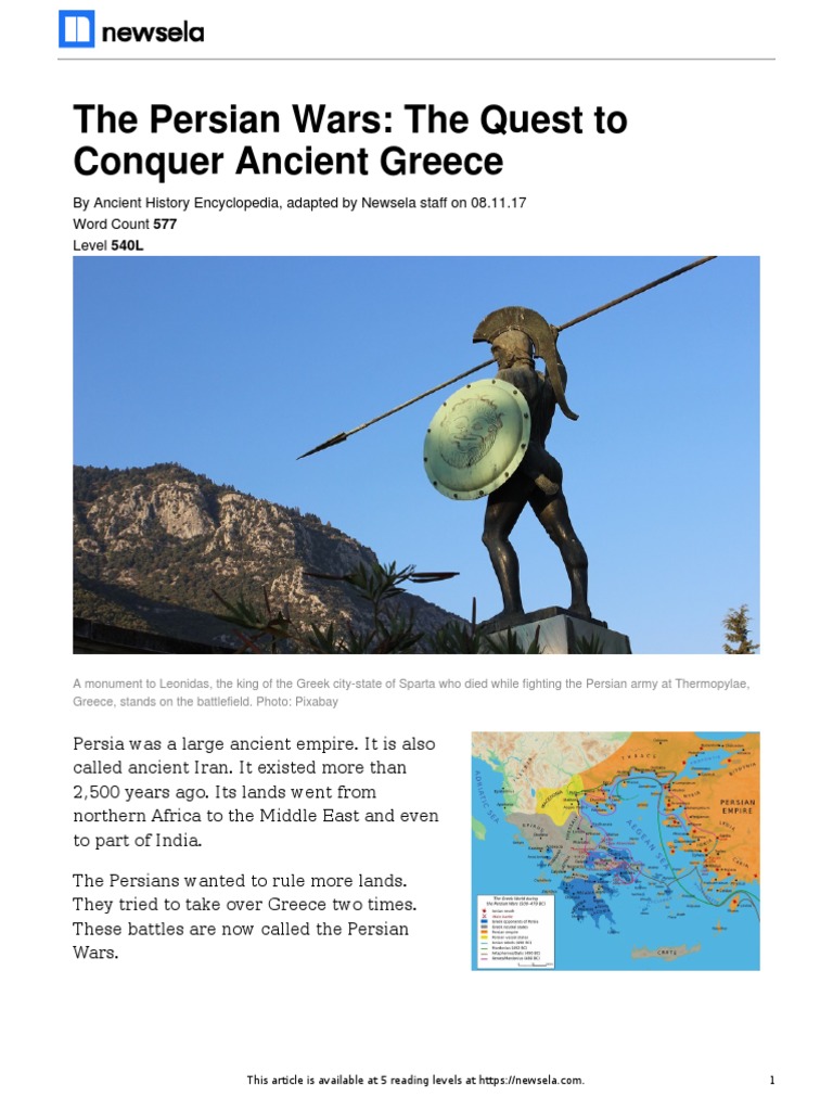The Persian Wars | PDF | Ancient Greece | Greco Persian Wars