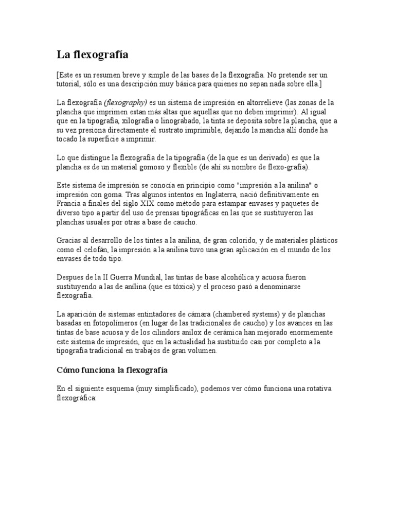 Introducción a la Flexografía | PDF | Diseño gráfico | Impresión