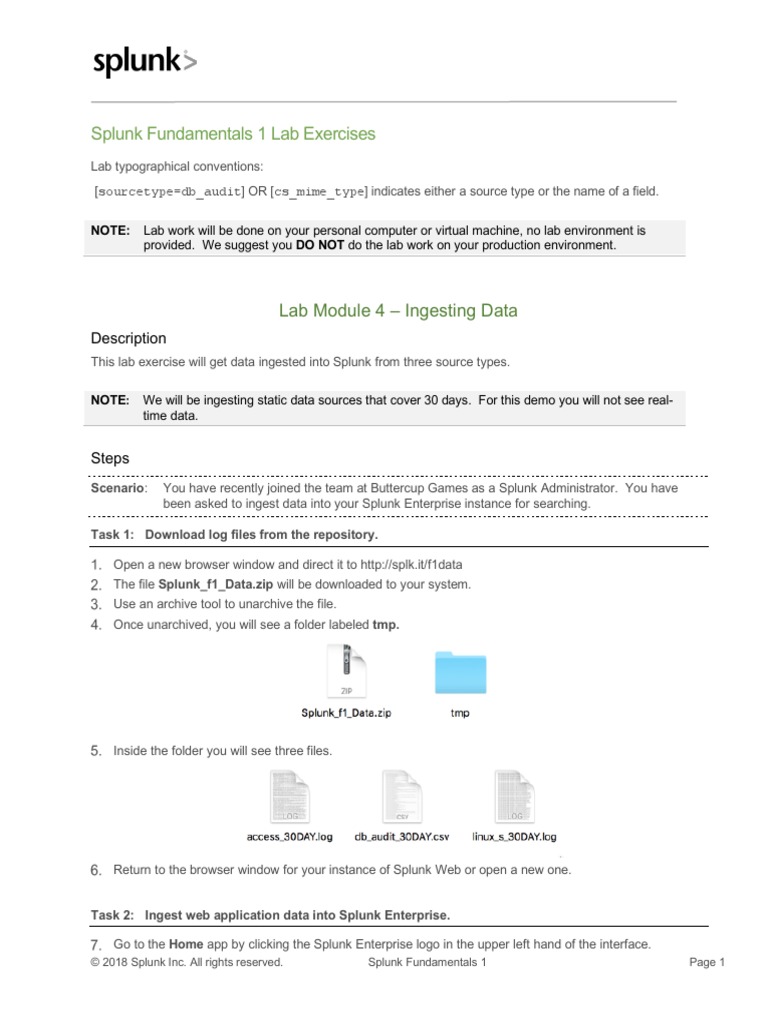 SplunkFundamentals1 Module4 | PDF | Icon (Computing) | Button (Computing)