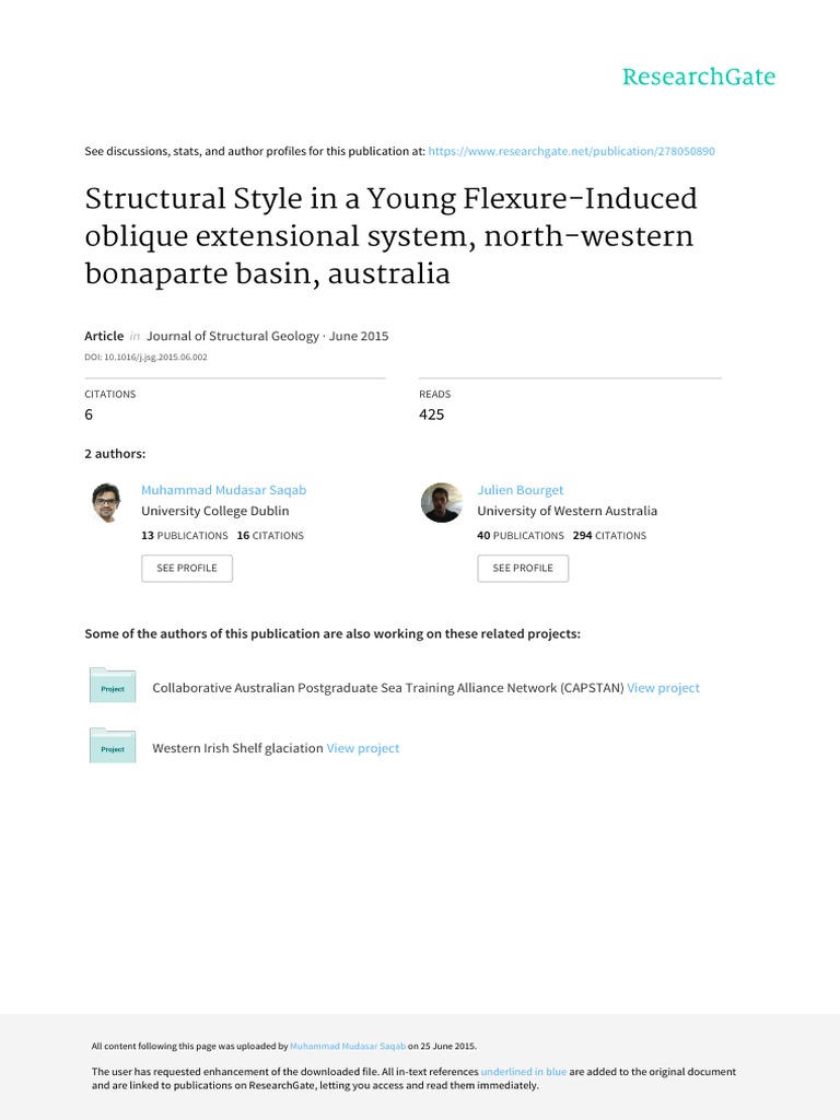 Structural Style | PDF | Structural Geology | Fault (Geology)