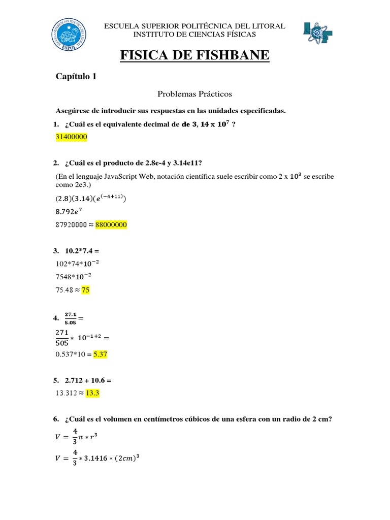 FISICA DE FISHBANE CAP. 1 y 2 | PDF | Velocidad | Aceleración
