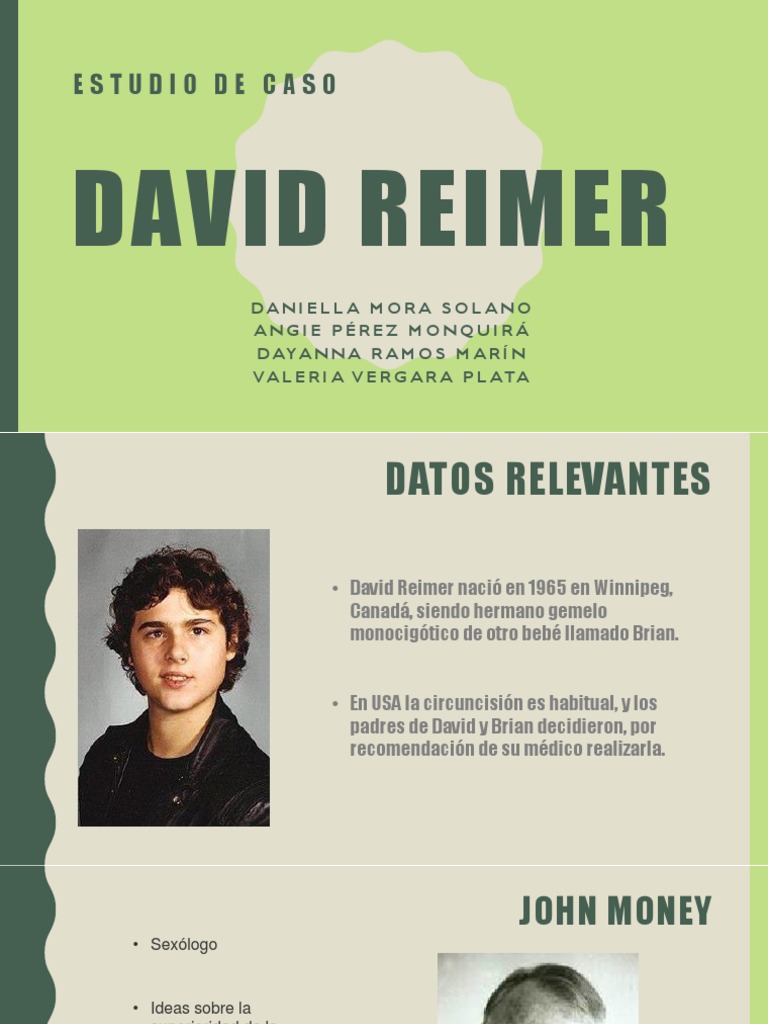 Caso David Reimer: Identidad y Género | PDF | Sicología | Ciencia cognitiva