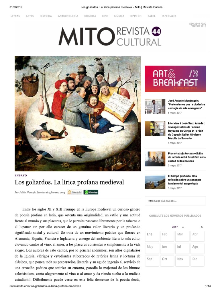 Goliardos PDF | PDF