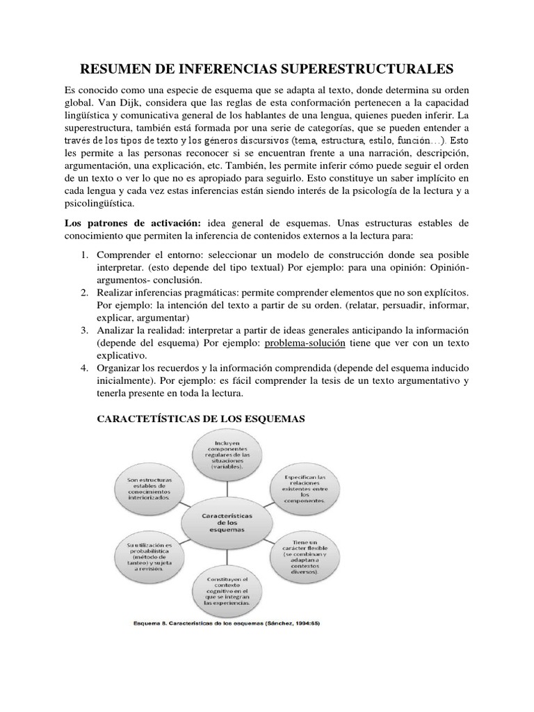 Resumen de Inferencias Superestructurales | PDF | Inferencia | Certeza