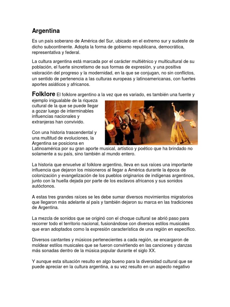 Argentina | PDF | Musica Tango | Musica Sudamericana