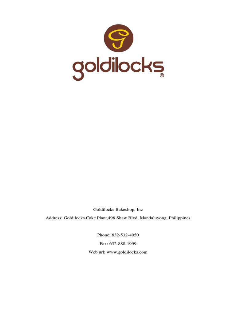 Goldilocks | PDF | Business | Finance & Money Management