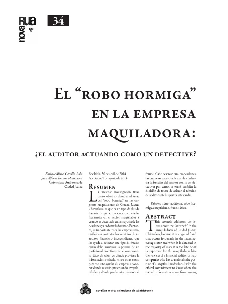 Robo Hormiga | Auditoría | Contralor | Prueba gratuita de 30 días | Scribd