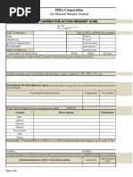 Sample OFI Report Form | PDF | Audit | Internal Audit