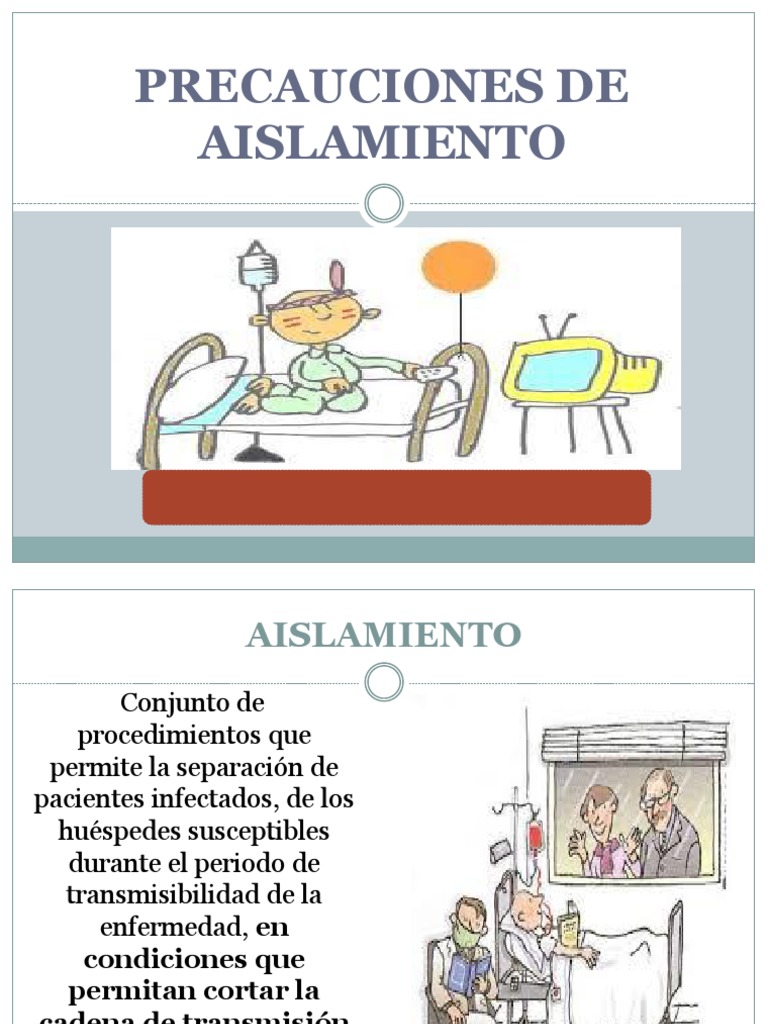 Precauciones de Aislamiento | PDF | Infección | Neumonía