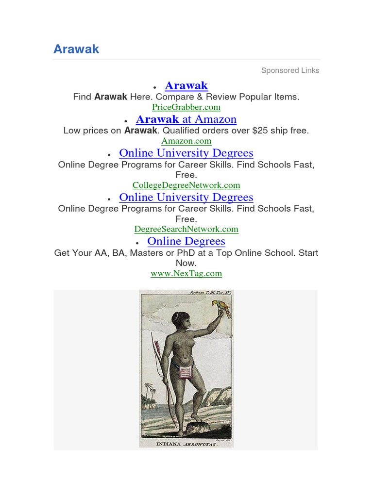 Arawak | PDF | Indigenous Peoples Of The Americas | Caribbean