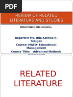 Overview of "FOREIGN RELATED Literature & Local Related Literature ...