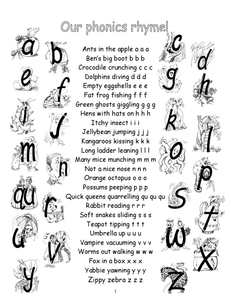 Phonics Rhyme - Ants in The Apple, Big Ben's Boots | PDF