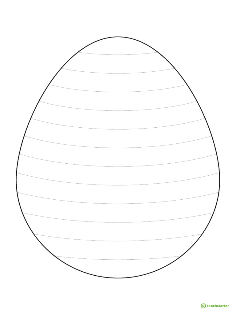 Funky Easter Egg Craft Template PDF | PDF