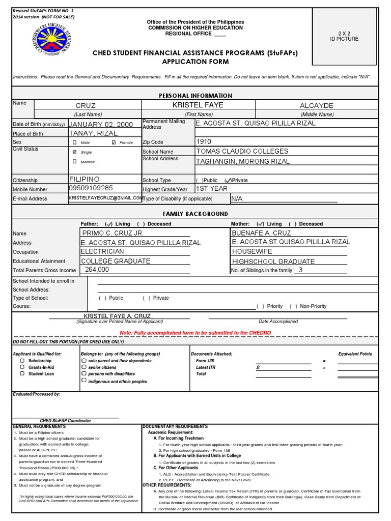 CHED Scholarship Application Guide | PDF | Bachelor Of Science | Science