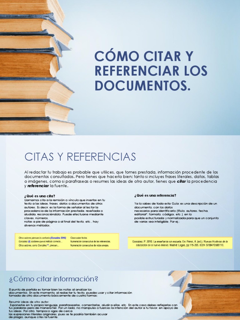 Como Citar y Referenciar Los Documentos | PDF | Autor | Estilo apa
