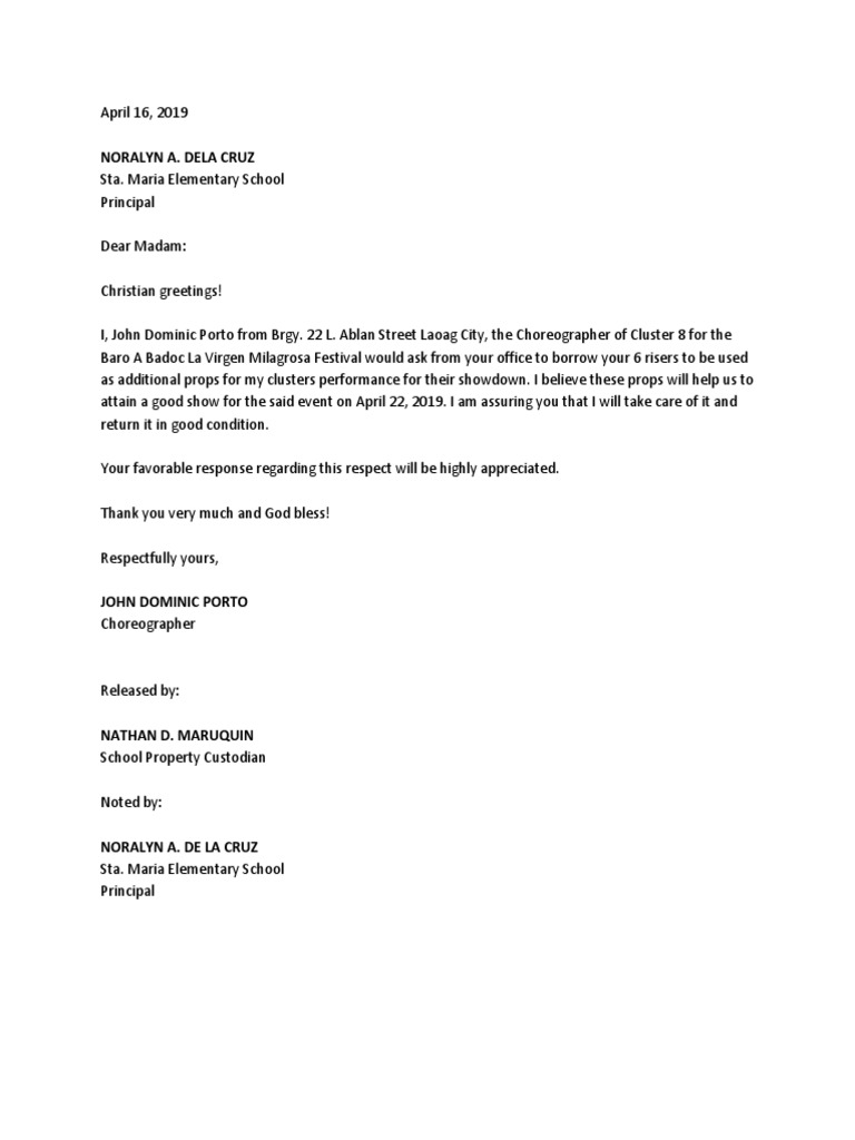 Request Letter | PDF