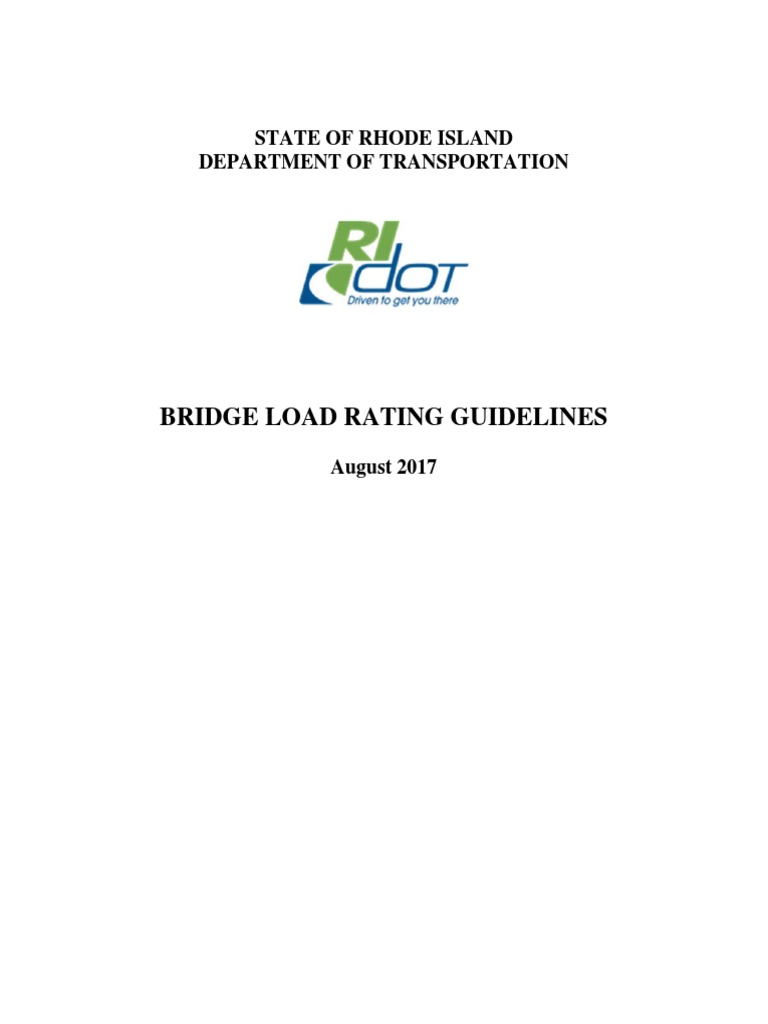 RIDOT LRFR Guidelines | PDF | Structural Load | Strength Of Materials
