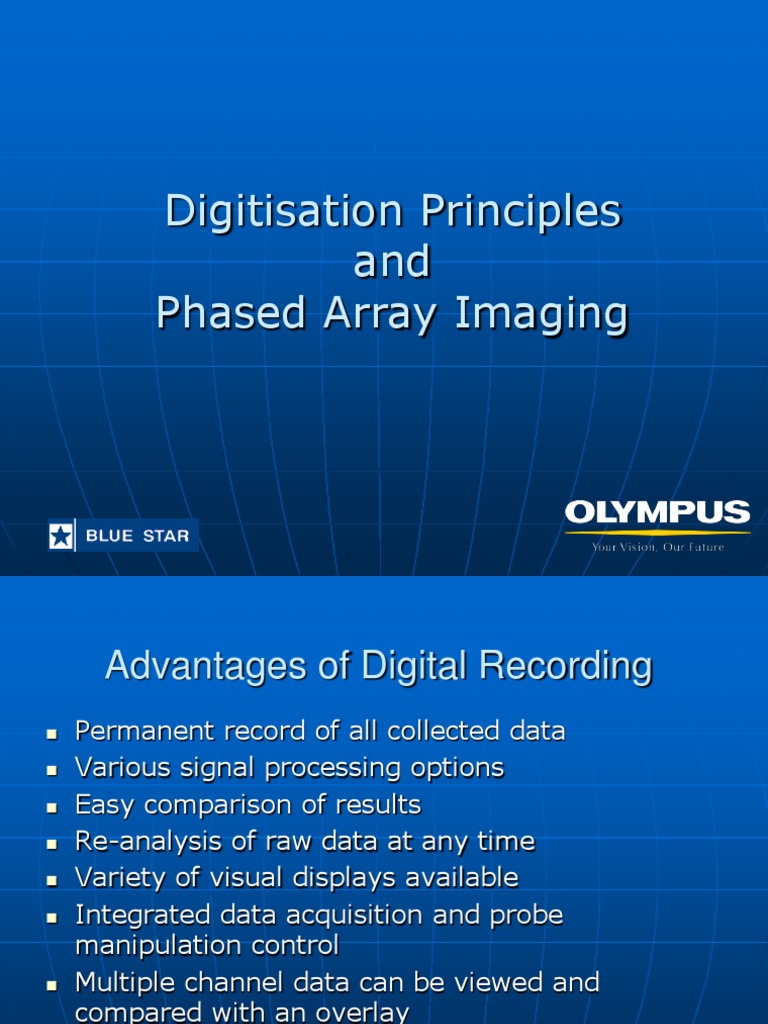 Digitisation Principles and Phased Array Imaging | PDF | Sampling ...