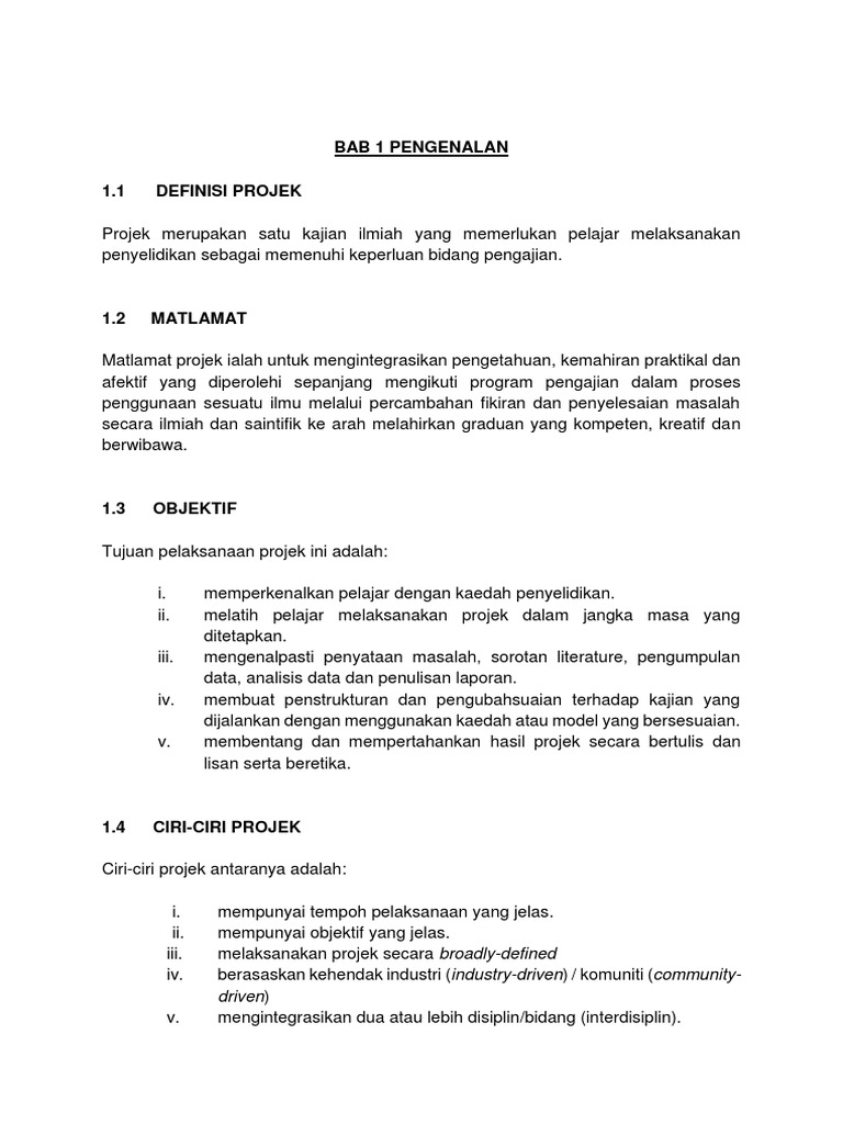 Projek Akhir Pelajar Diploma Mekanikal | PDF