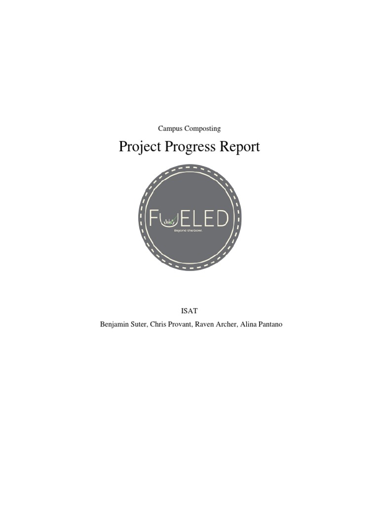 Project Progress Report: Campus Composting | Download Free PDF | Recycling | Compost