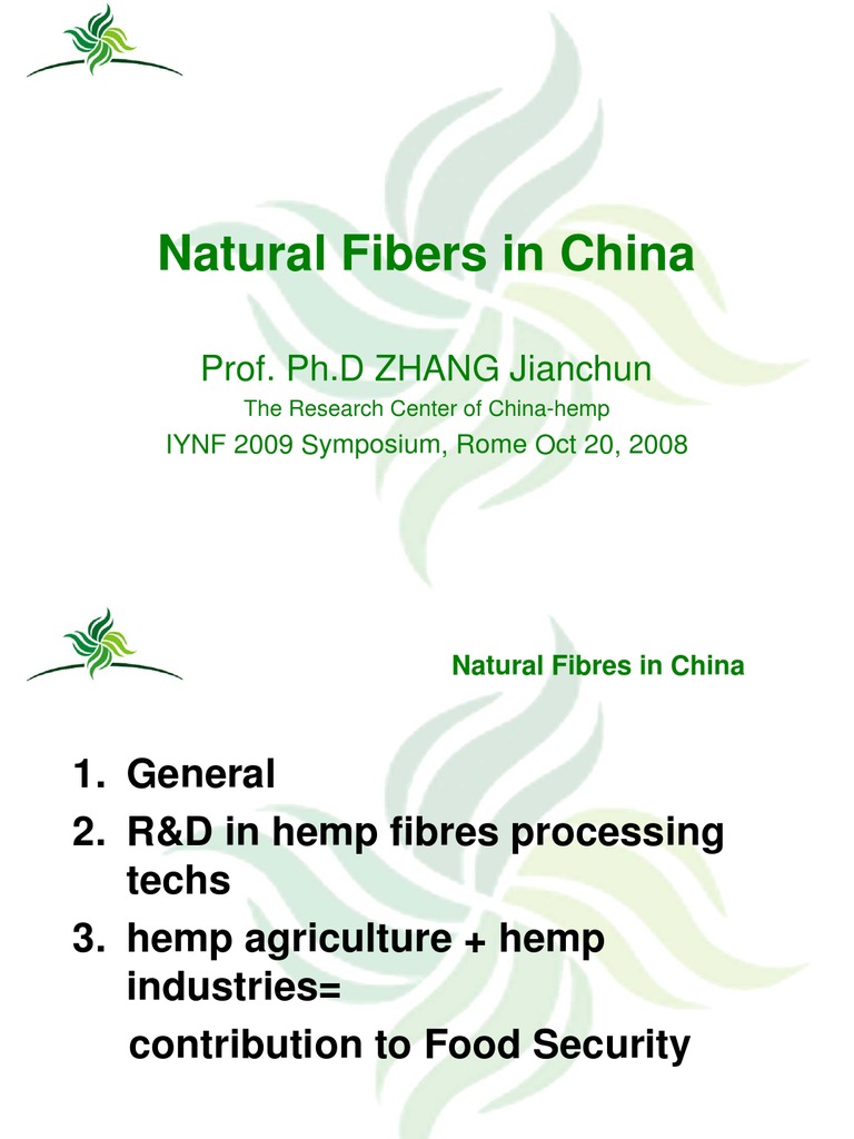 Las Fibras Naturales en CHINA | PDF | Hemp | Textiles