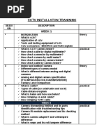 CCTV Training Syllabus | PDF | Camera Lens | Digital Video Recorder