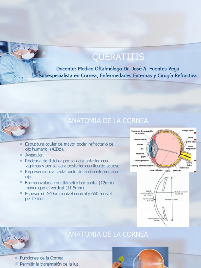 Tratamiento y tipos de queratitis ocular | PDF | Córnea | Microbiología