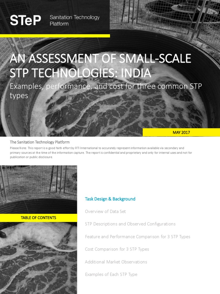 An Assessment of Small-Scale STP Technologies: India: Examples ...
