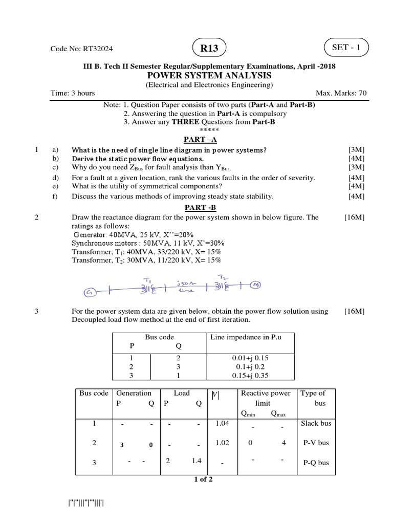Power System Analysis April 2018 | PDF | Electric Power System ...