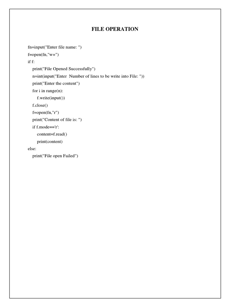 File Operation | Download Free PDF | Array Data Structure | Computer Data