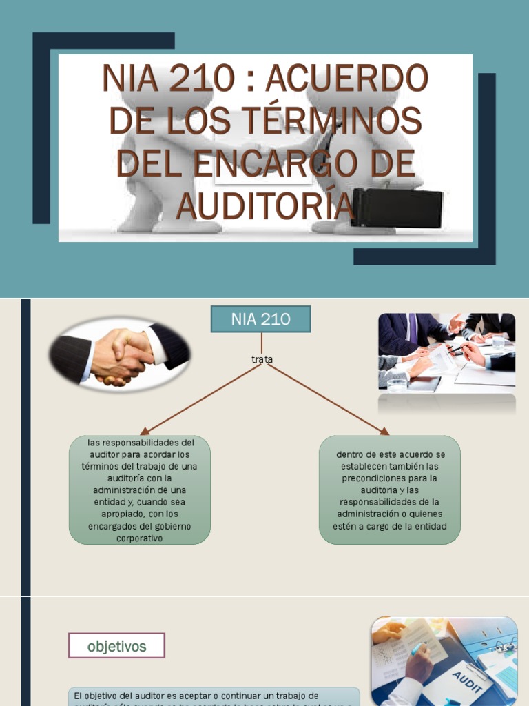 Nia 210 | PDF | Auditoría | Contralor