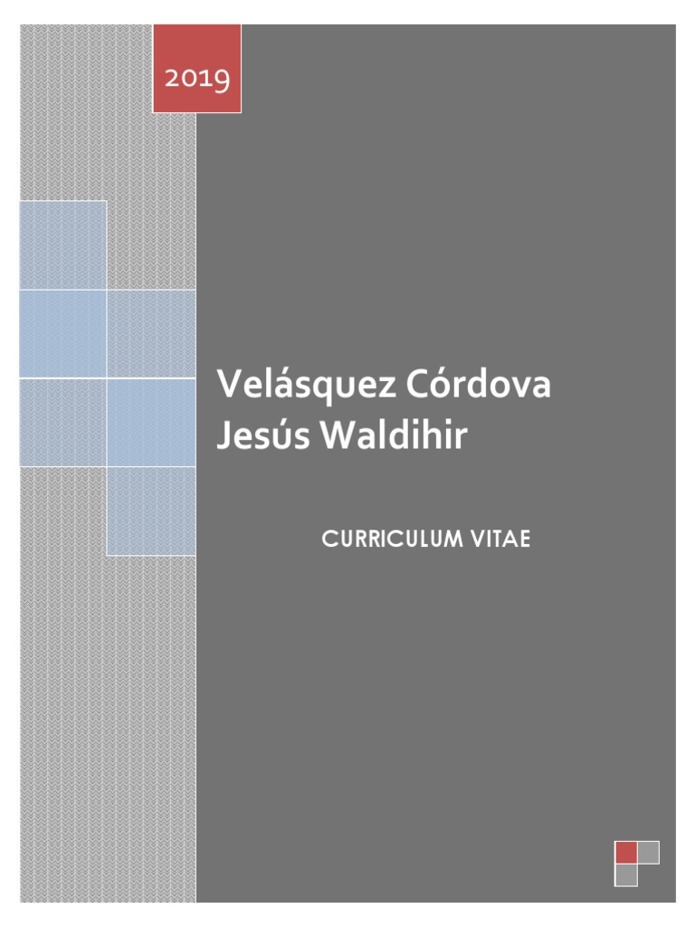 Curriculum Vitae - Jesus Velasquez C | PDF | Crecimiento personal y profesional | Ciencias sociales