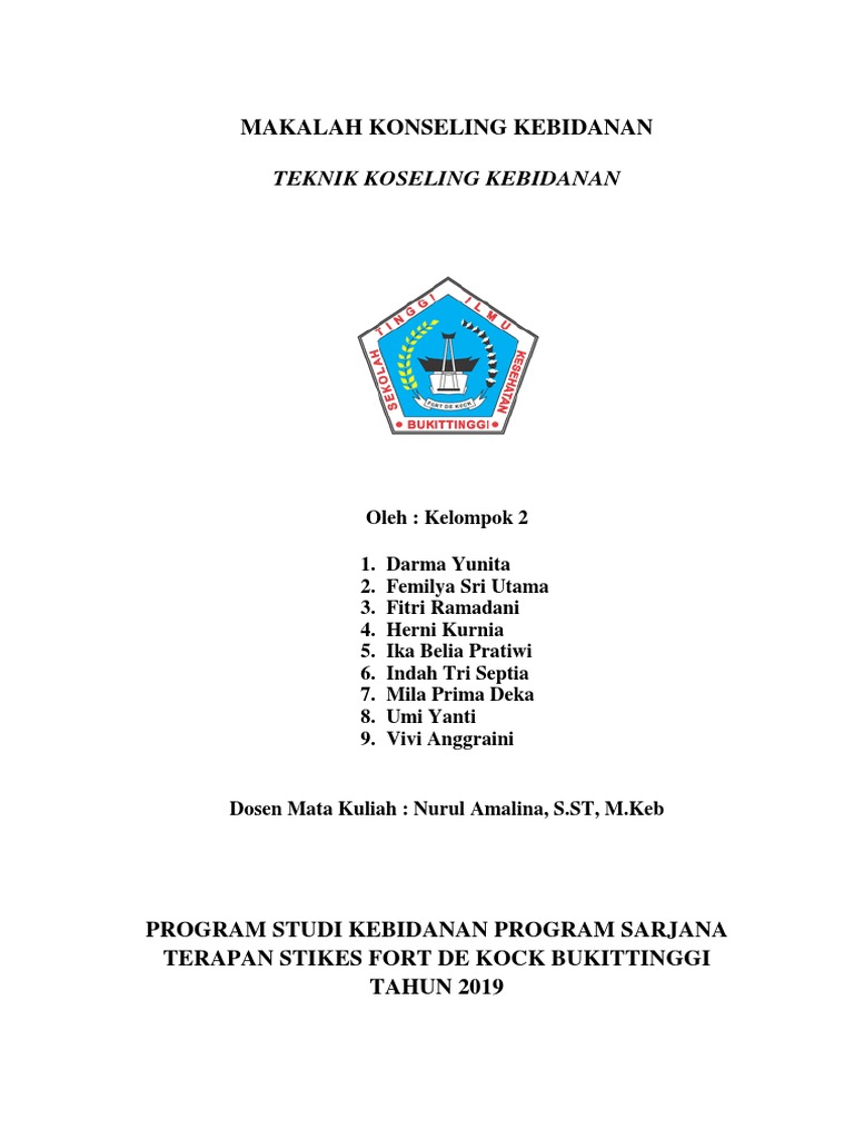 Makalah Konseling Kebidanan Kelompok 2 | PDF