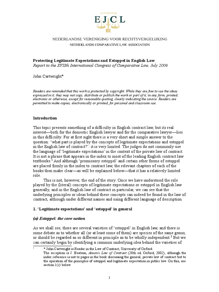 Estopple | PDF | Estoppel | Offer And Acceptance