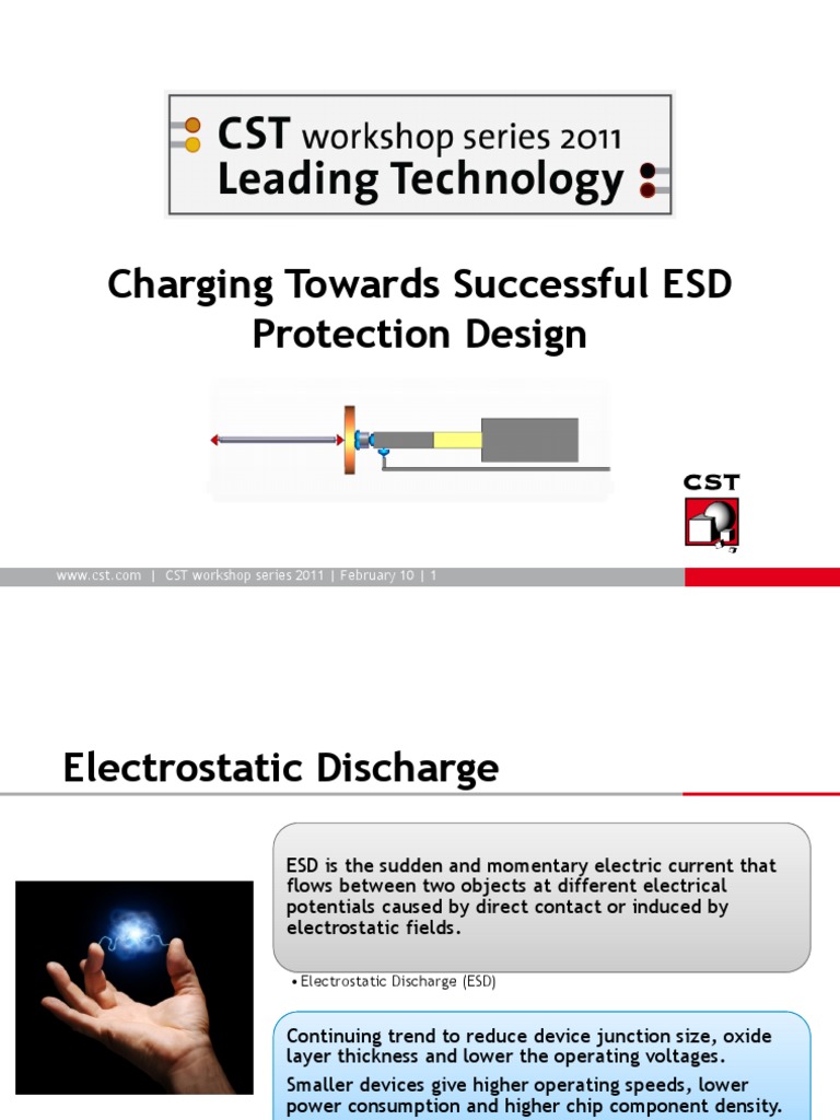 Eetop - CN ESD Simulation Talk 5-2-2 CST Ugm 2011 | PDF | Electrostatic ...