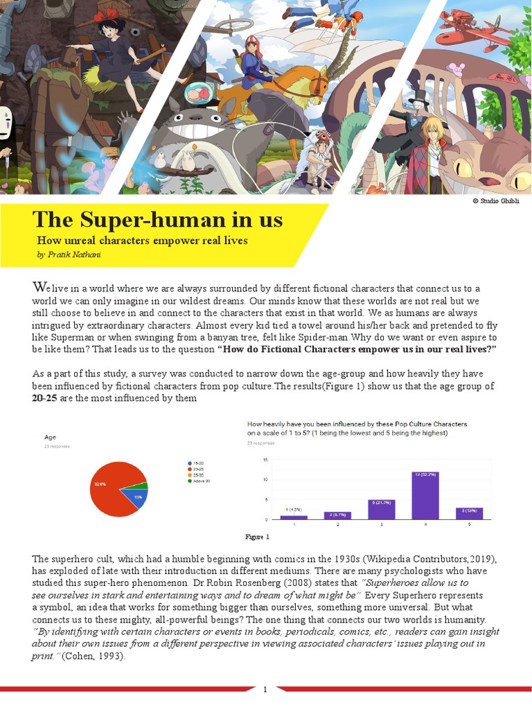 The Importance of Fictional Characters in Real Life | PDF | Superheroes ...