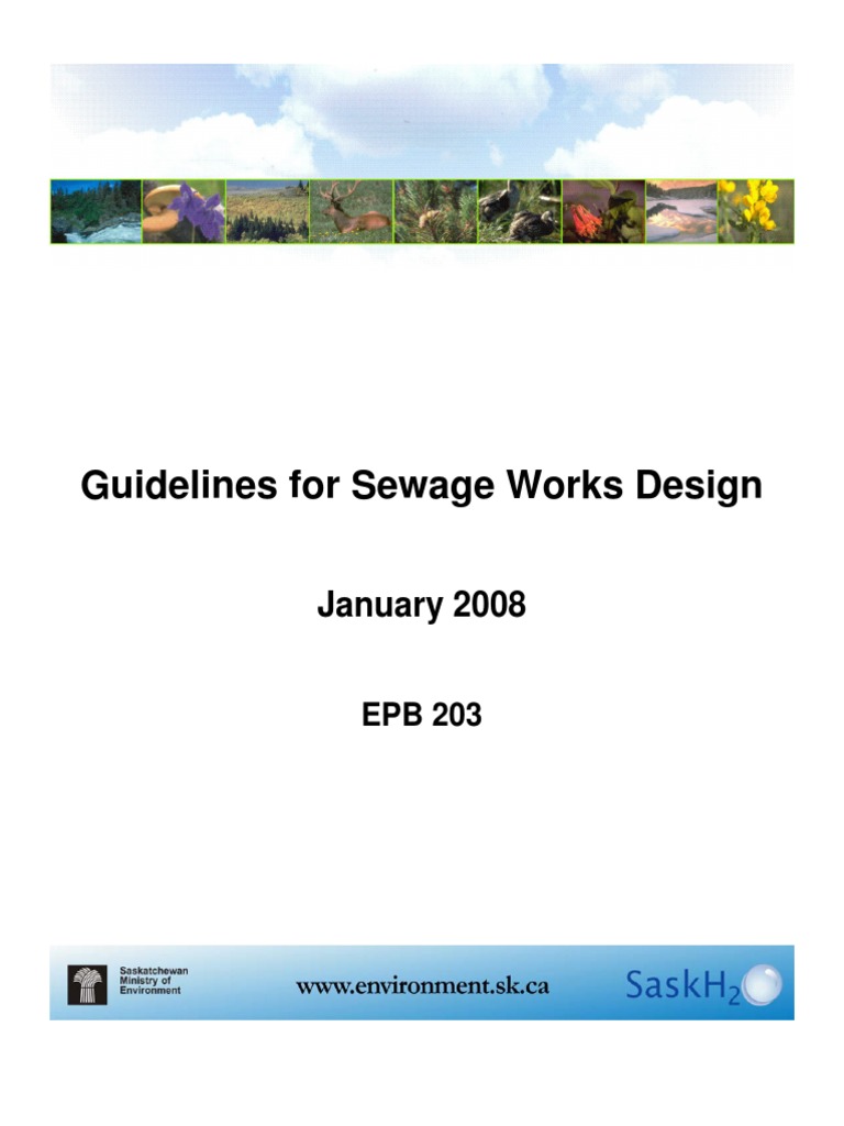 Guidelines For Sewage Works Design: January 2008 | PDF | Sanitary Sewer ...
