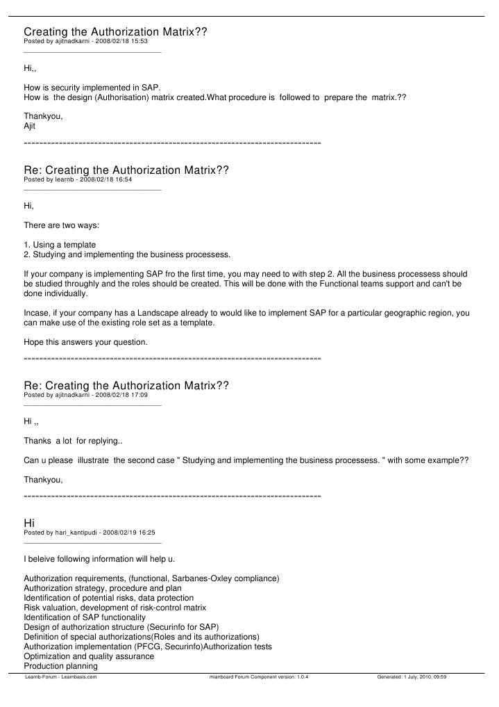 Authorization Matrix | PDF | Business Process | Information Science