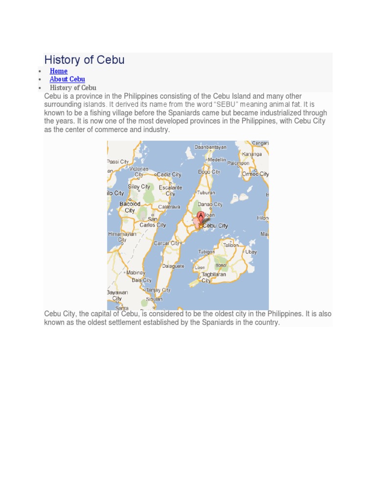 History of Cebu | PDF | Cebu