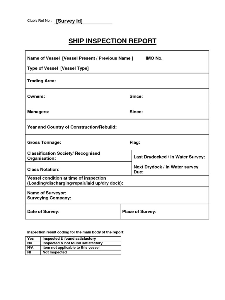 Ship Inspection Report Summary | PDF | Oil Tanker | Ships