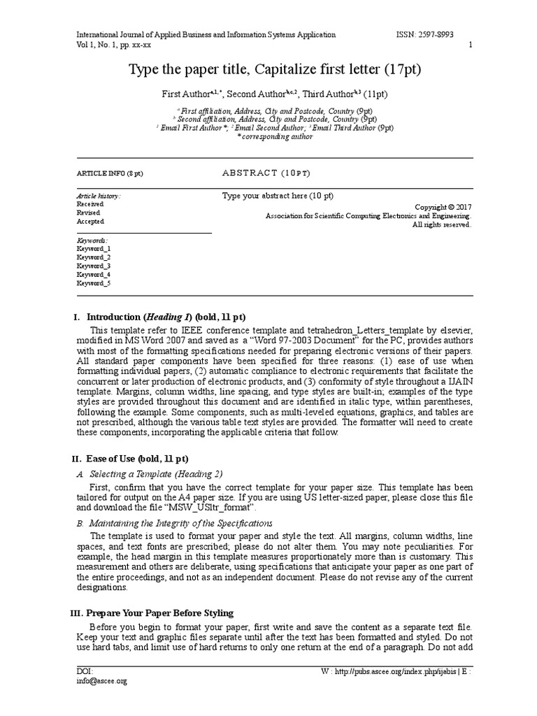 Ijabis Ascee Template | PDF | Bracket | International System Of Units