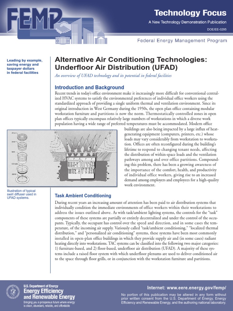 Underfloor Air Distribution (UFAD) | PDF | Heat Transfer ...