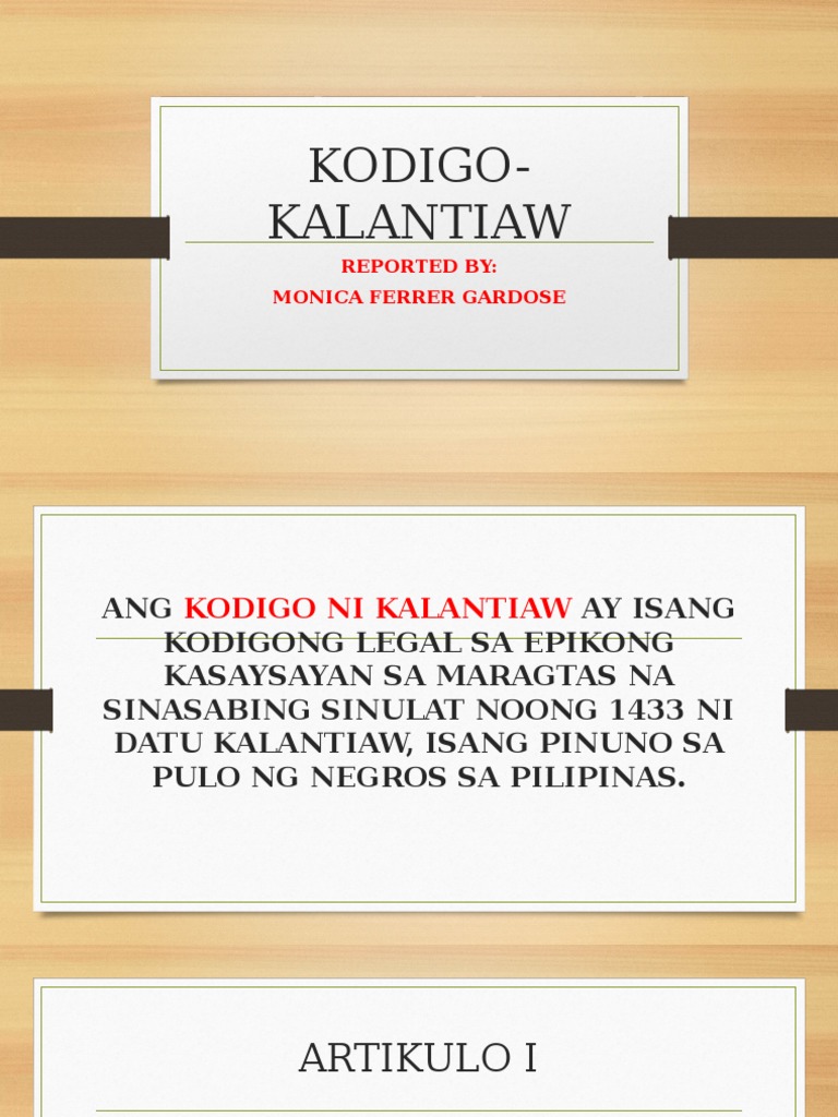 Kodigo Kalantiaw | PDF