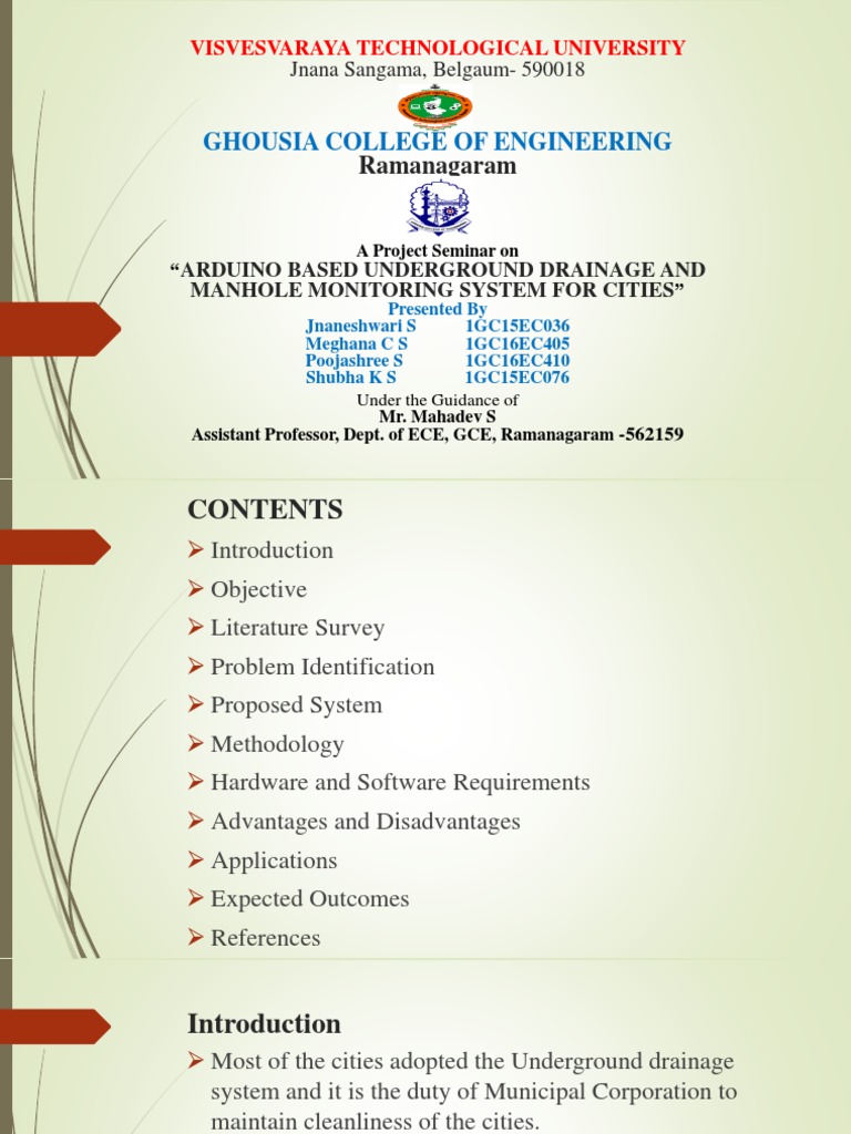 Automatic Drainage Control System Using Arduino | PDF | Internet Of ...